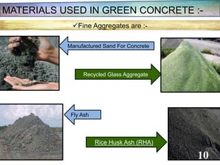 Green concrete (nandeesh) | PPTX
