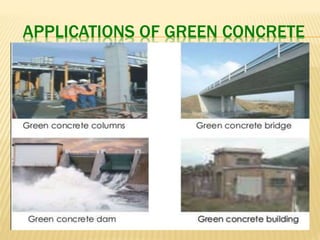 Green concrete power point presentation | PPTX