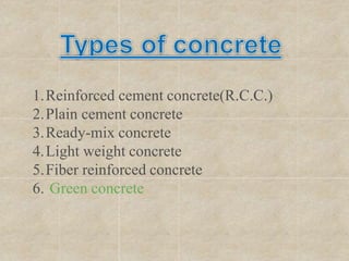 Green concrete technology | PPTX