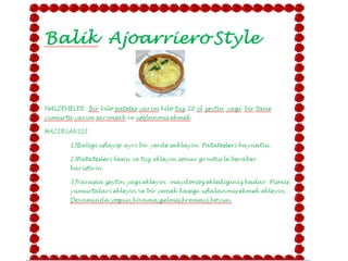 Green cooking | PPT