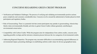 Green Credit by my student of India and way forward | PPTX