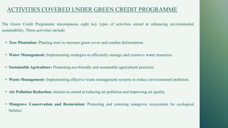 Green Credit by my student of India and way forward | PPTX