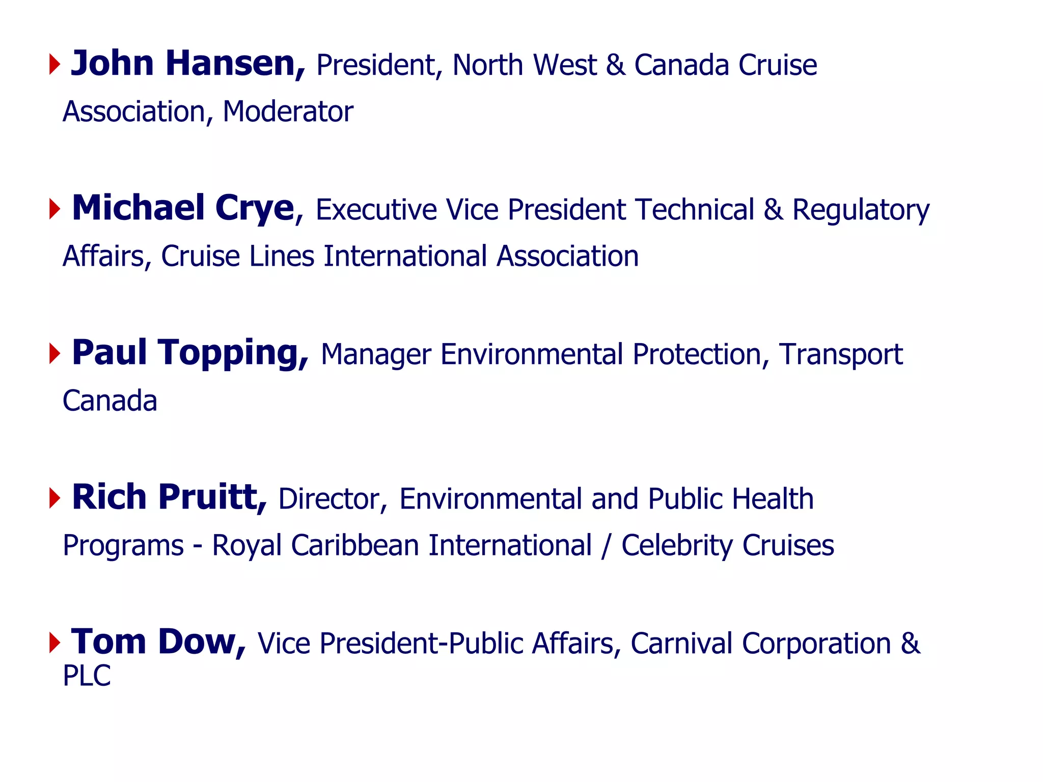 Green Cruising John Hansen, Michael Crye, Paul Topping | PPT