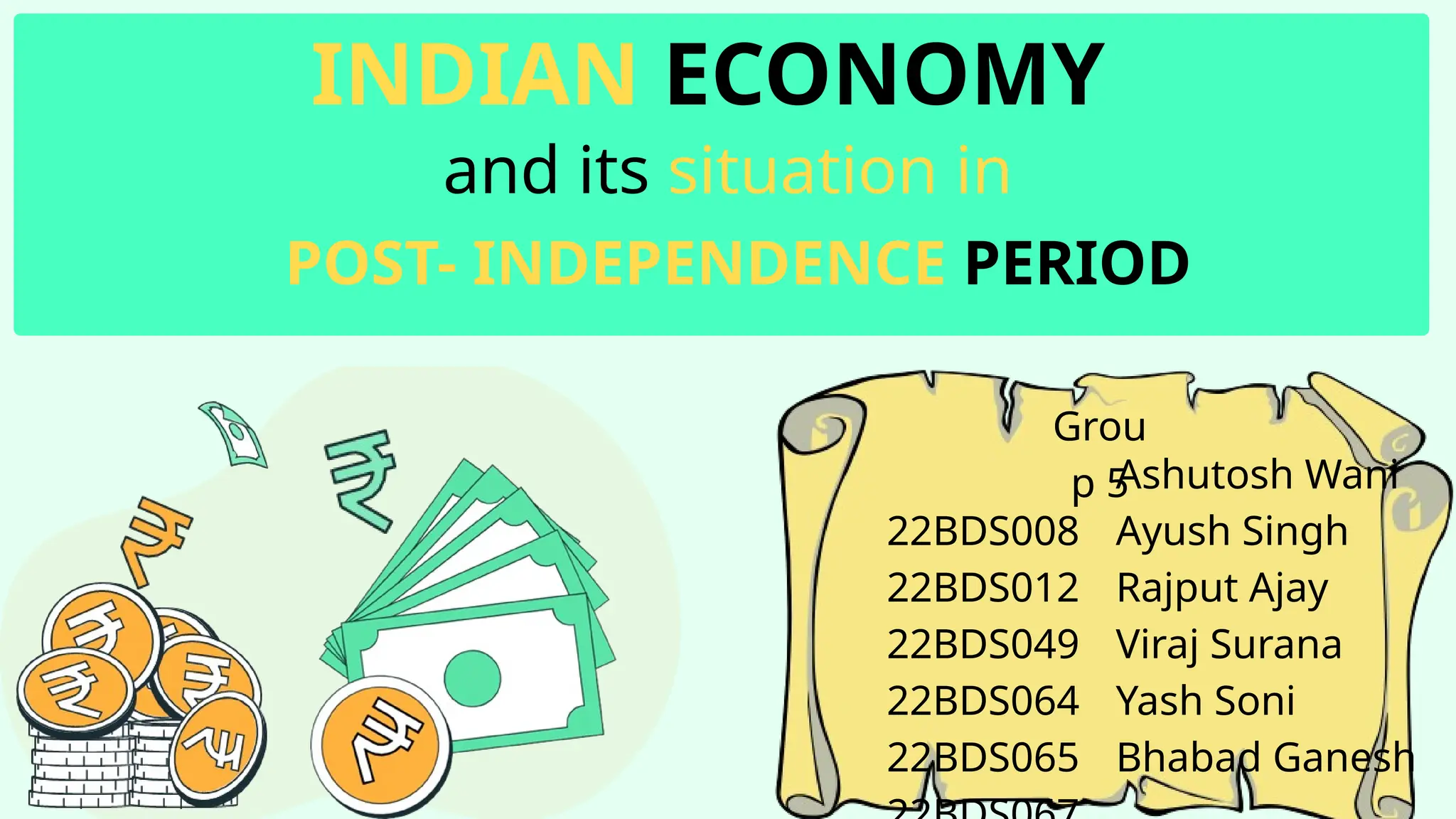 INdian Economy and its situation in POST- INDEPENDENCE PERIOD .pptx
