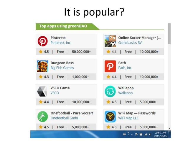 GreenDao Introduction | PPT