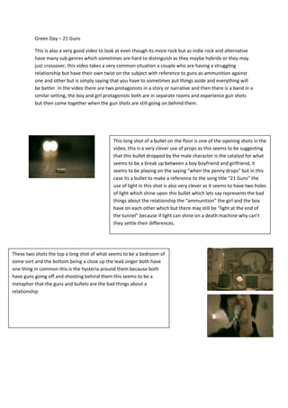 Green day - 21 Guns | PDF