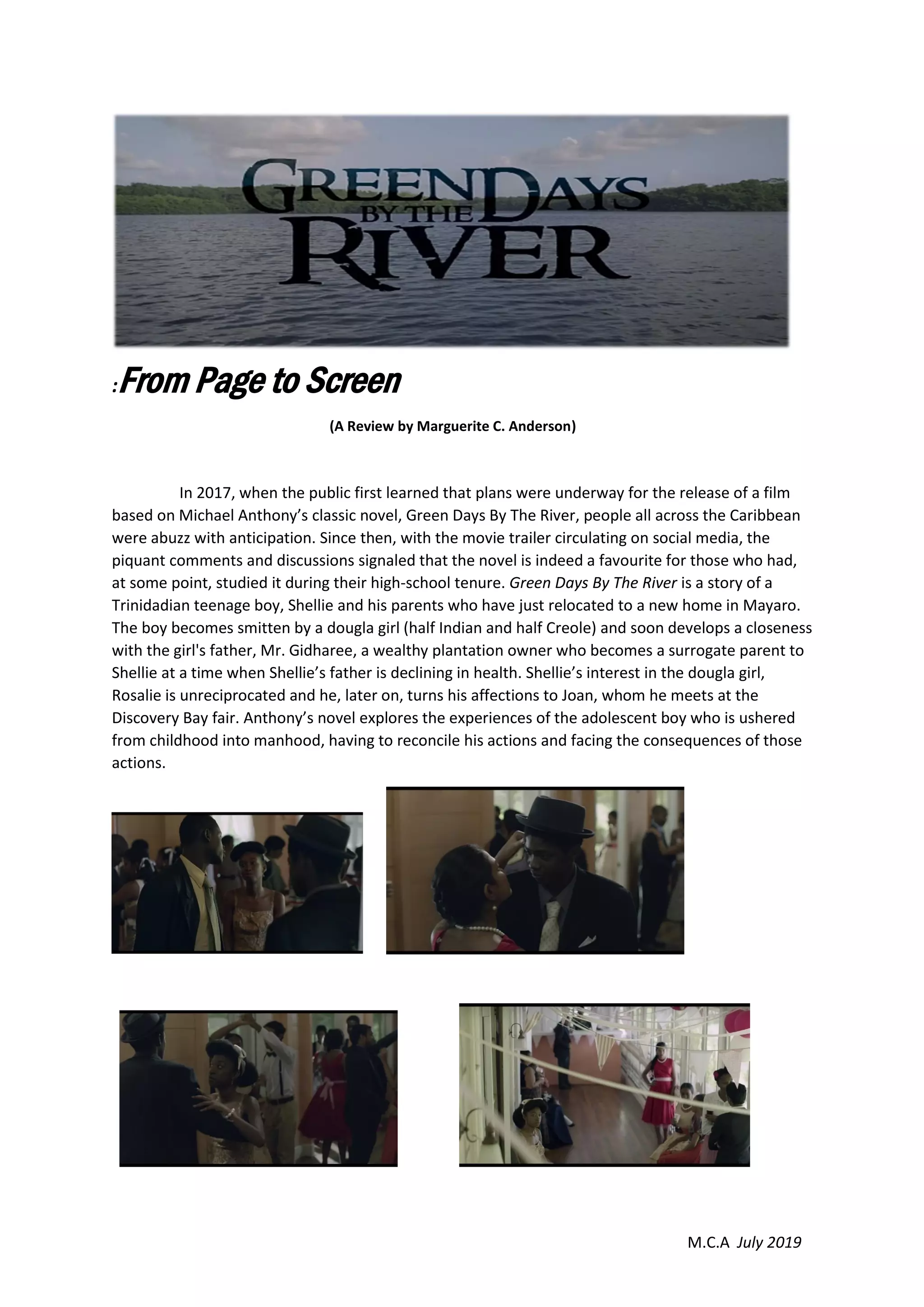 Green Days By The River: From Page to Screen | PDF