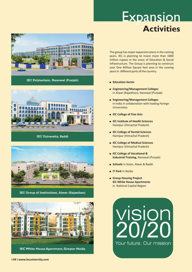 IEC University | Top leading University in Baddi, Himachal Pradesh | PDF
