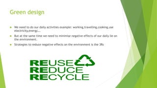 Green design2 | PPT