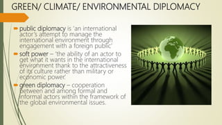 Green diplomacy of the Baltics | PPTX