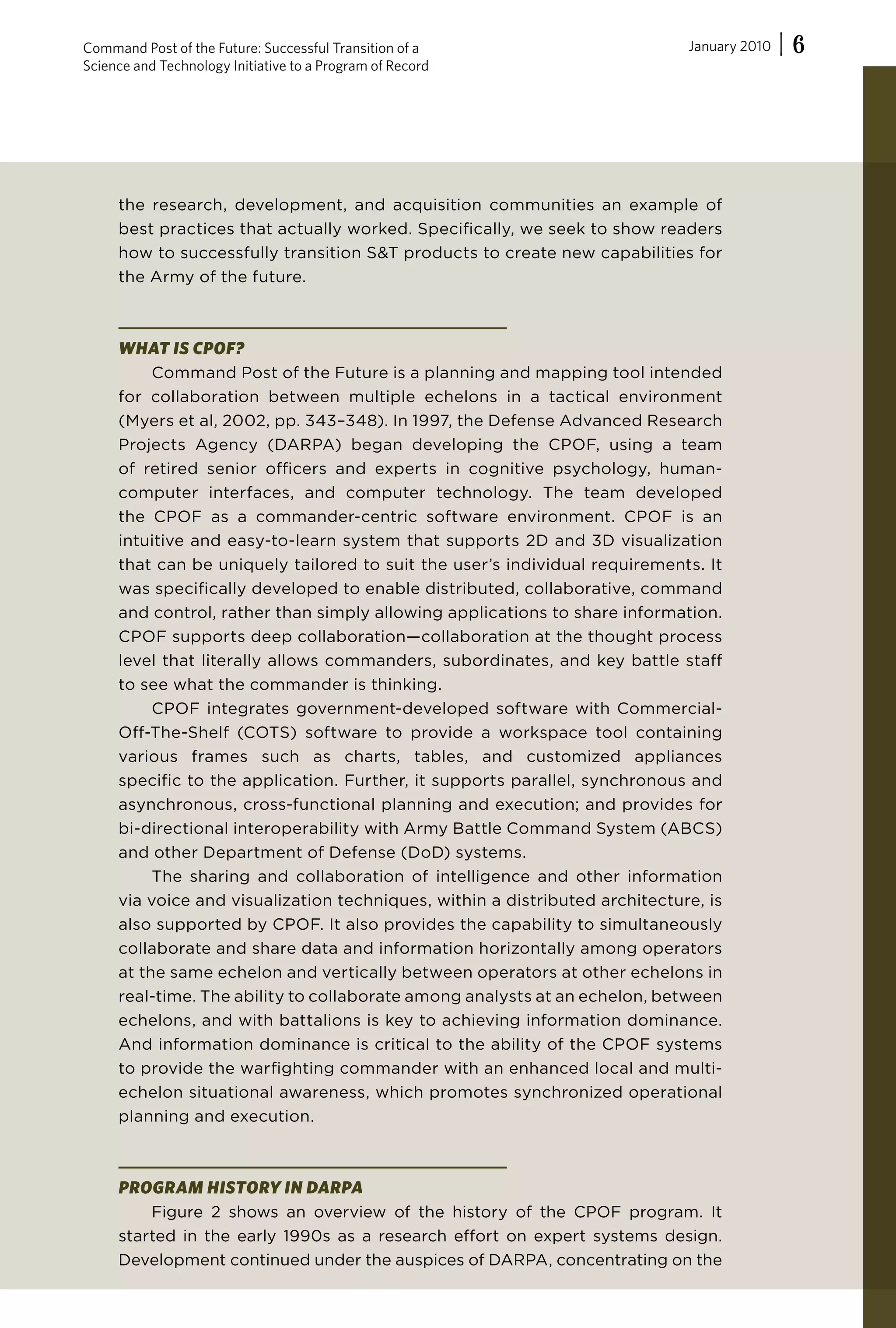 Military Command Post of the Future | PDF