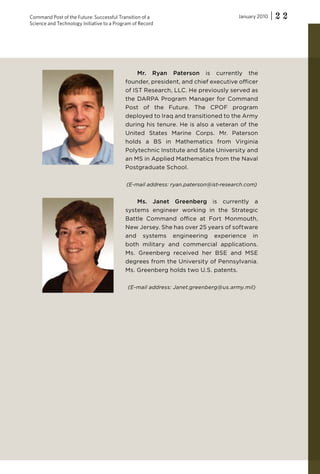 Military Command Post of the Future | PDF