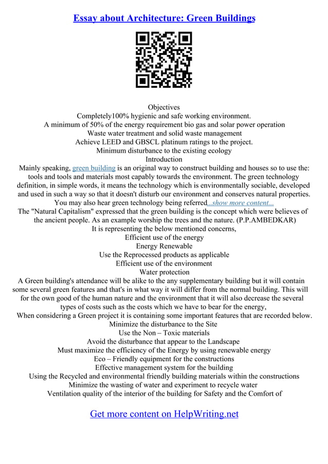 Green Earth Essay | PDF