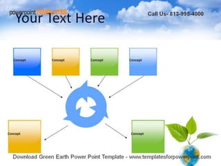 Green earth powerpoint template | PPT