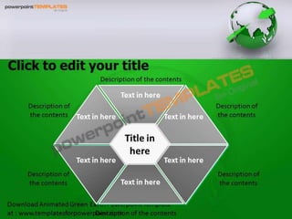 Animated Green Earth Powerpoint Template - templatesforpowerpoint.com