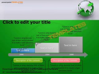 Animated Green Earth Powerpoint Template - templatesforpowerpoint.com