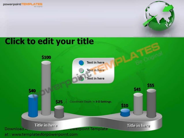 Animated Green Earth Powerpoint Template - templatesforpowerpoint.com