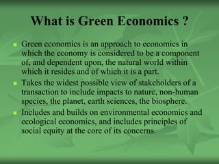 Green economics | PDF