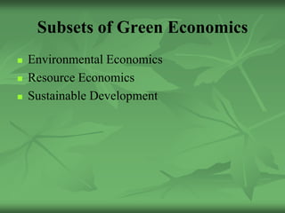 Green economics | PDF