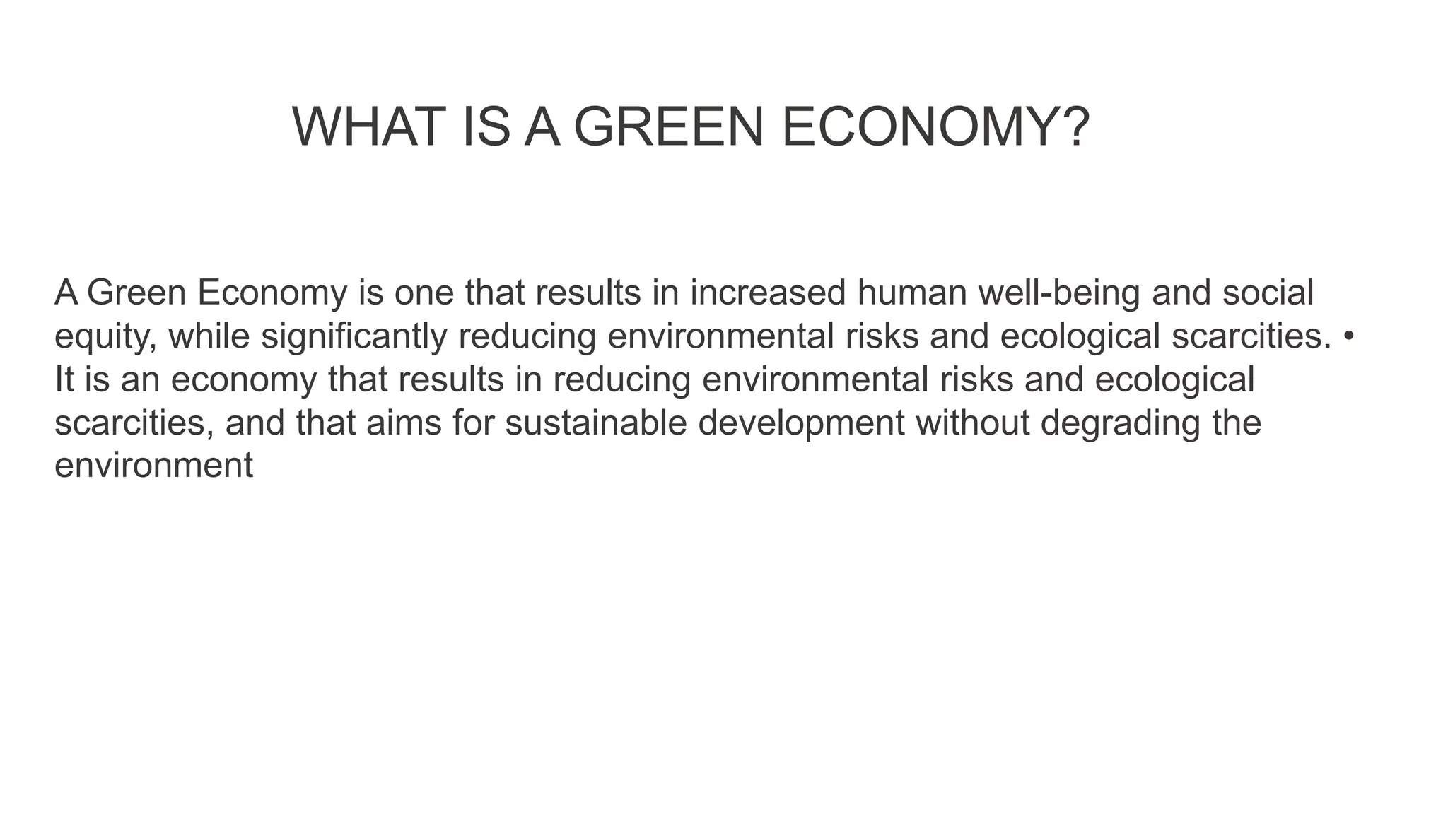 Green economy | PPTX