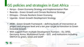 Insights into Green Growth in East Africa | PPT