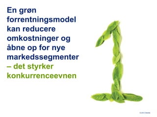 Green economy, deloitte og fornyelsesfonden | PPT