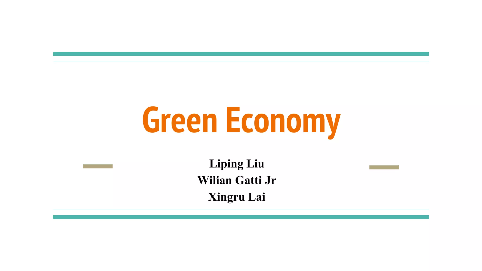 Green Economy | PPT