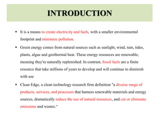 Green energy | PPT