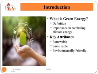 Green energy and it's requirement for future | PPT