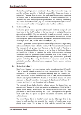 Green Energy in Namibia | PDF
