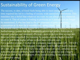 Presentation on Green Energy | PPT