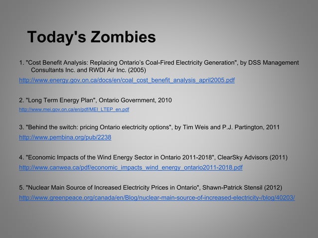 Green energy zombies | PPT