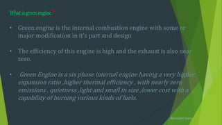 Green engine by Bharatjeet kumar | PPT