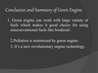 Green engine | PPTX