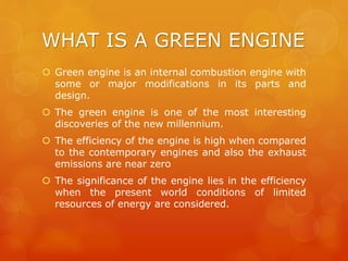Green Engine | PPT
