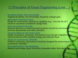 Green engineer and Sustainable Development | PPTX