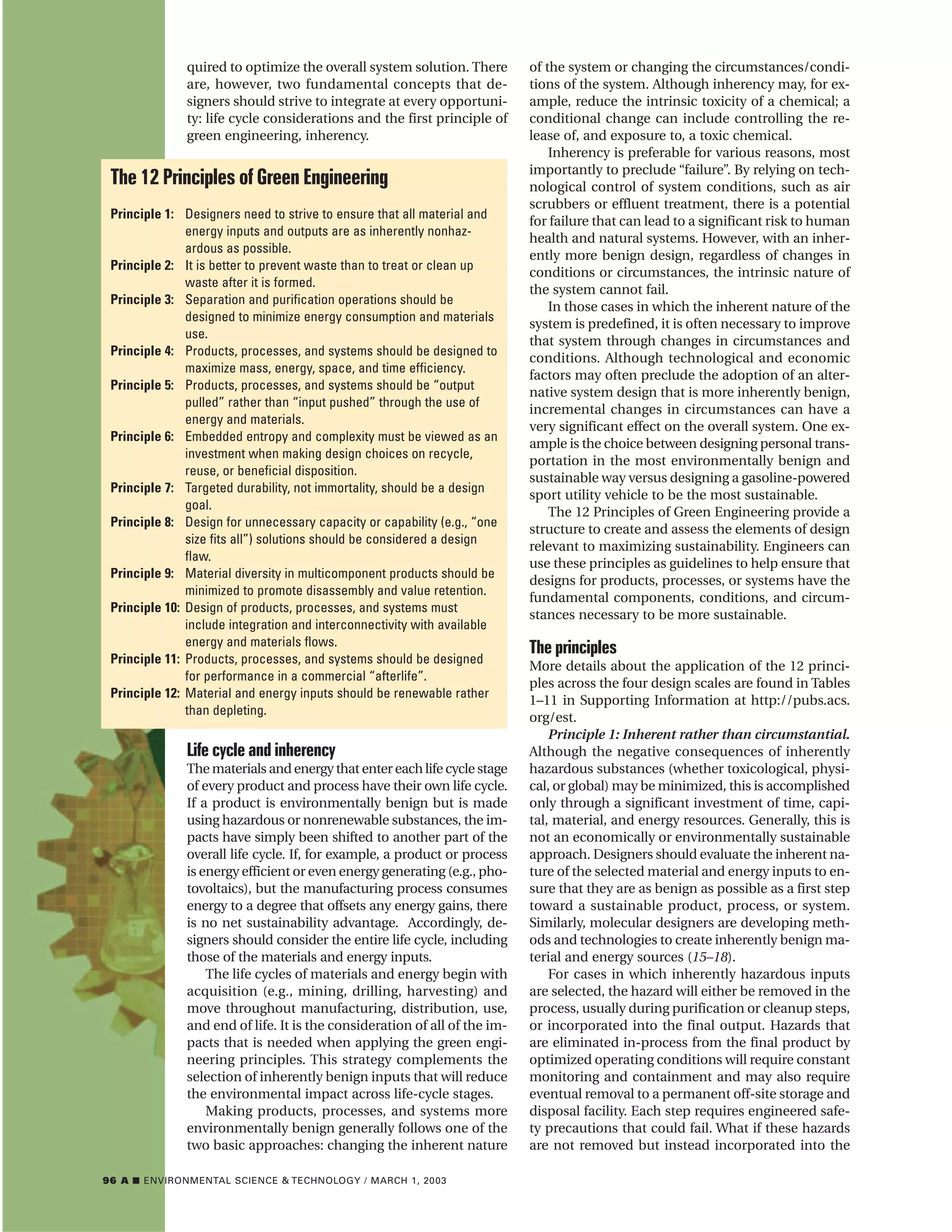 Green engineering book | PDF | Environment | Science