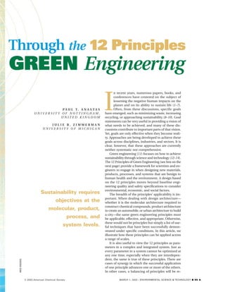 Green engineering book | PDF | Environment | Science