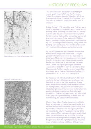 REGENERATION: FRIEND OR FOE? How has the regeneration of Peckham ...