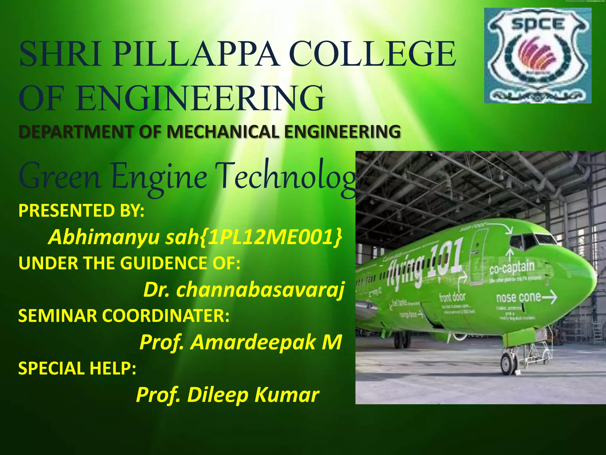 Green engine technology | PPT