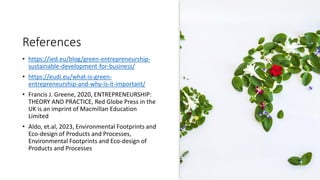Green Entrepreneurship Sustainable Development for Business | PDF