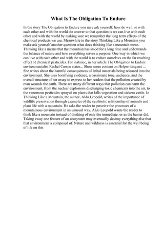 Green Environment Essay | PDF