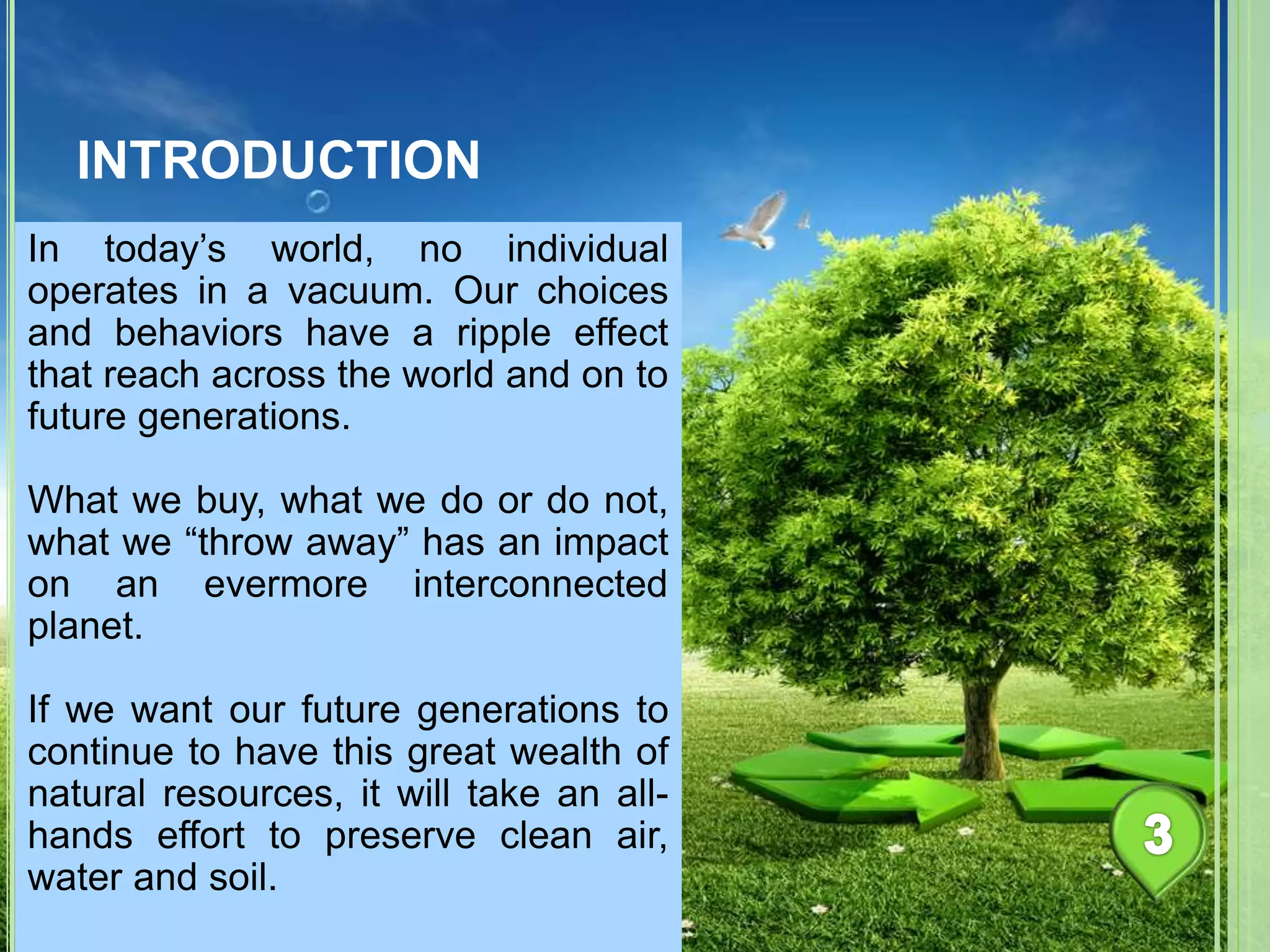 Green environment solowise 1 | PPTX