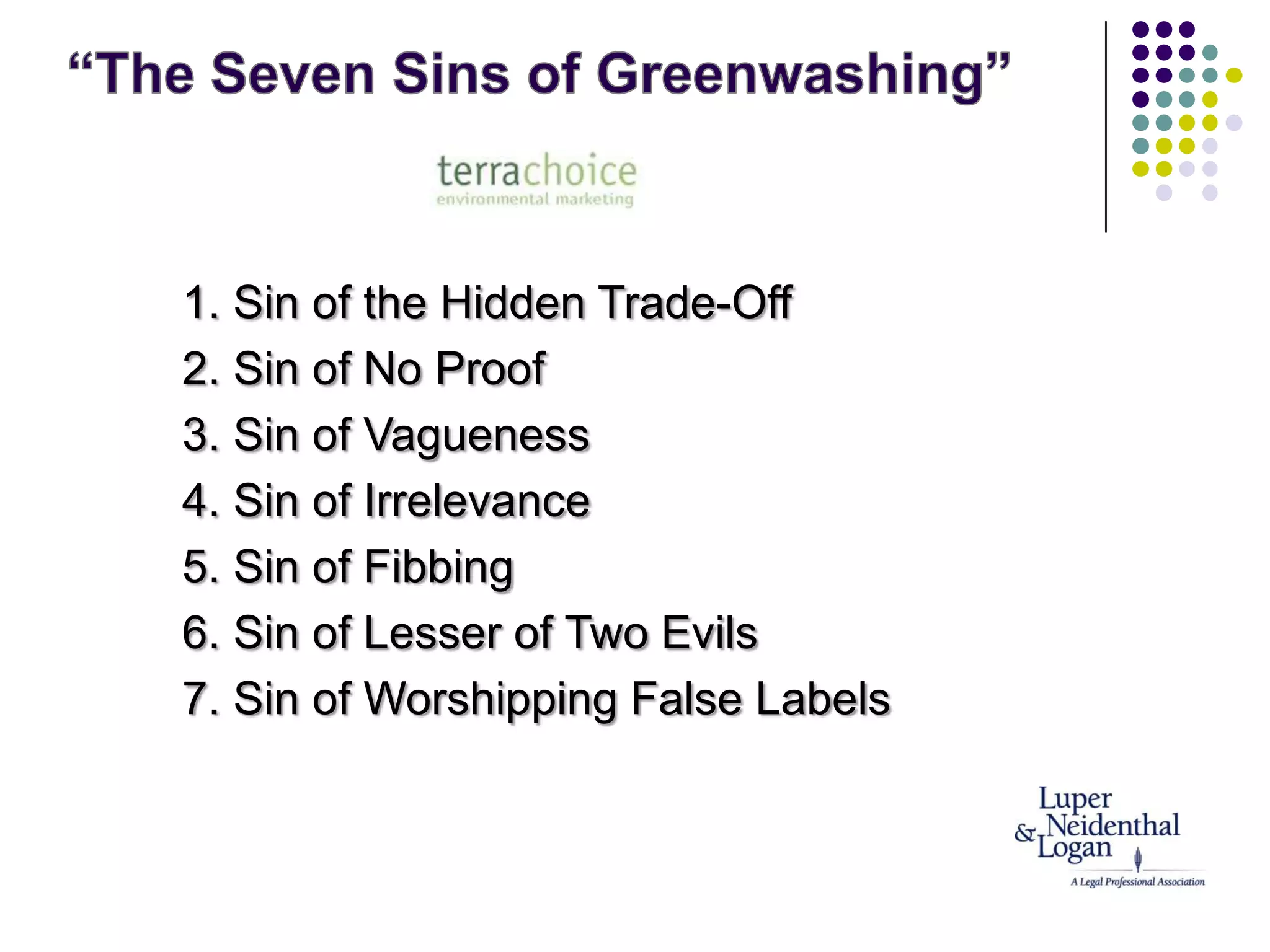 Green expo greenwashing presentation | PPTX
