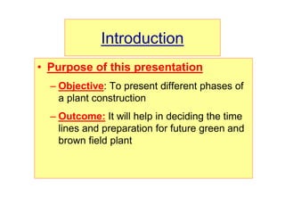 Green field making of production plant.ppt2