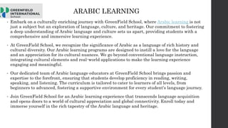 Arabic Learning | PPTX