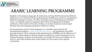Arabic Learning Programmes | PPT