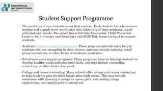 Student Support Programme | PPT
