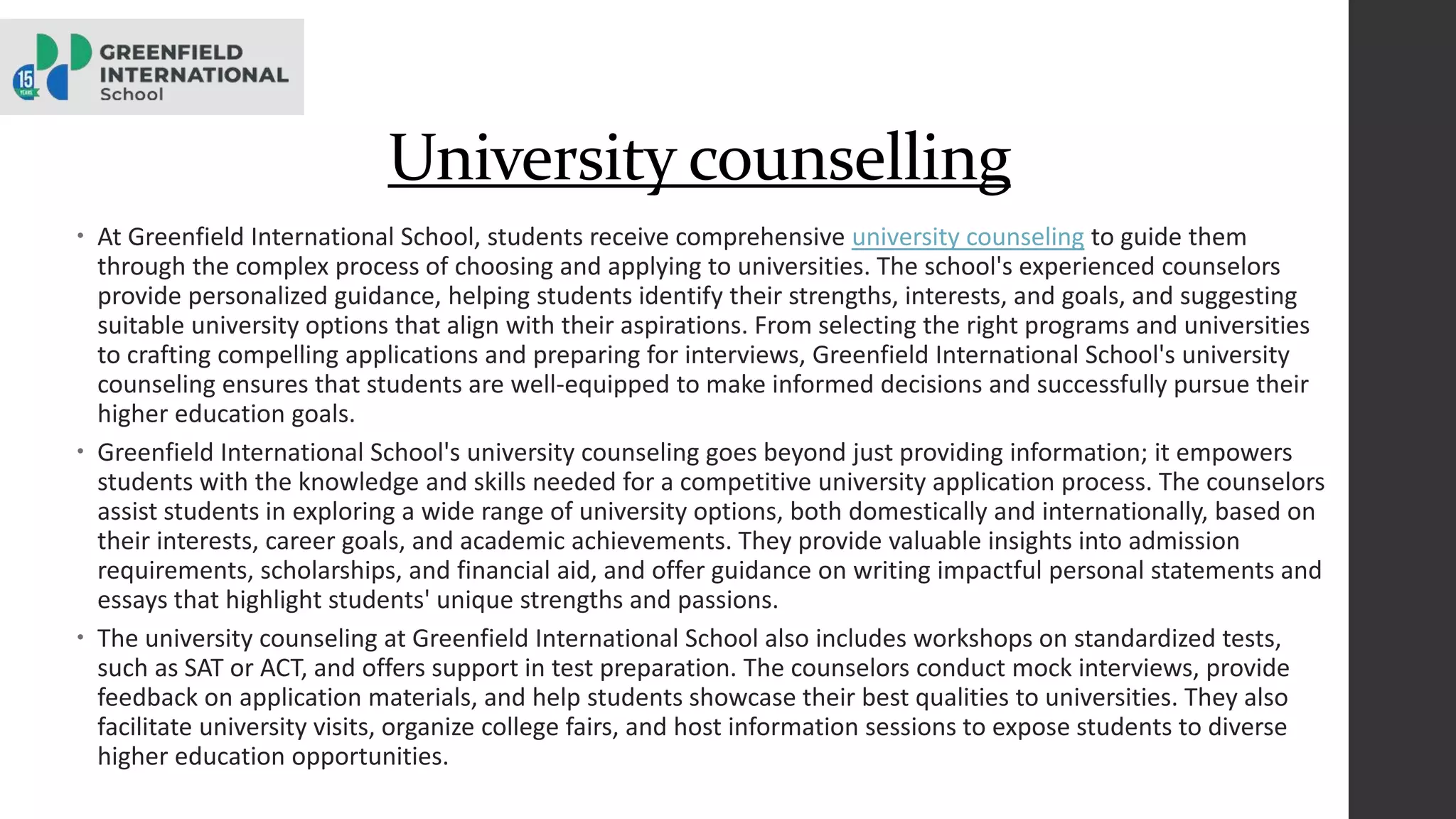 University Counselling | PPTX