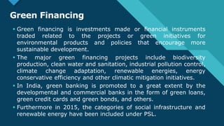 Green financing: Practices, Measures and Barriers | PPT